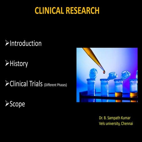 Basics clinical research | PPT