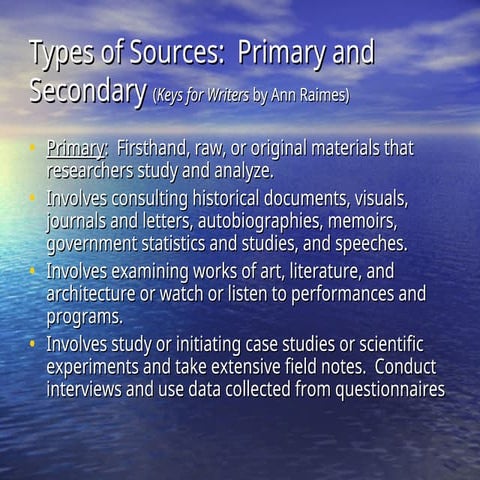 Basics In Citing Sources Pptbasics In Citing Sources Ppt