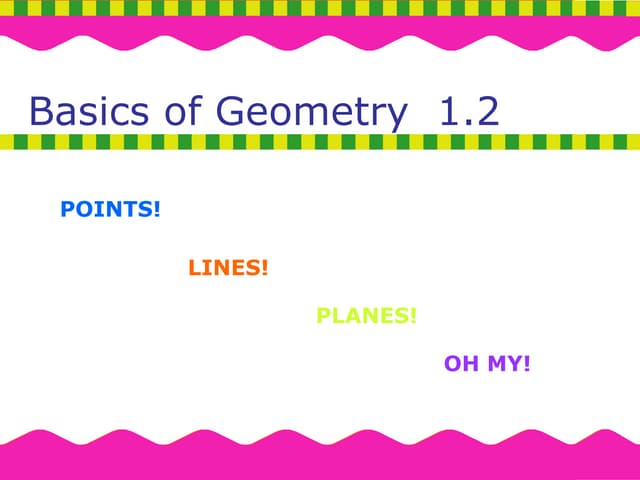 Points, Lines and Planes | PPT