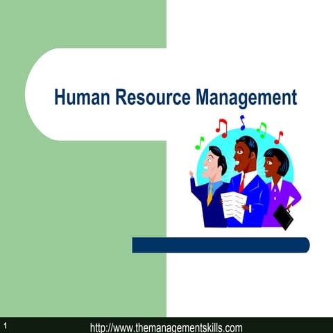 Basics of Human Resource Management | PPT