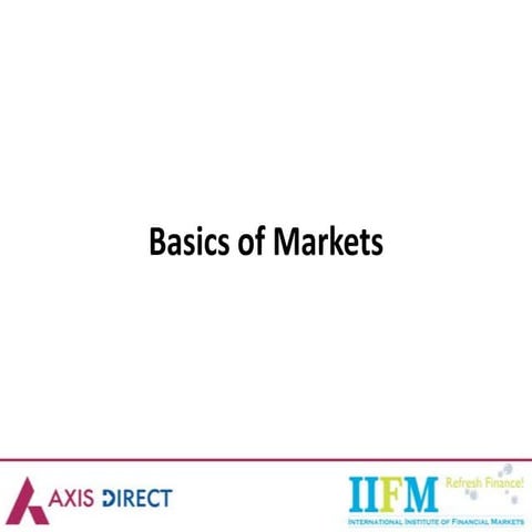 Chapter 1 Financial Markets _ Basics-of-Market. | PDF