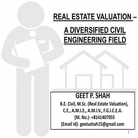 Basics of Valuation and Eligibility to be a Real Estate Valuer | PPTX