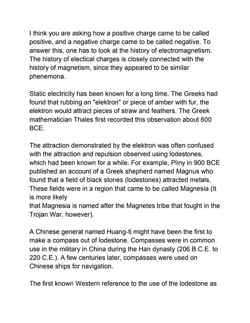 History of electricity | PPTX | Physics | Science