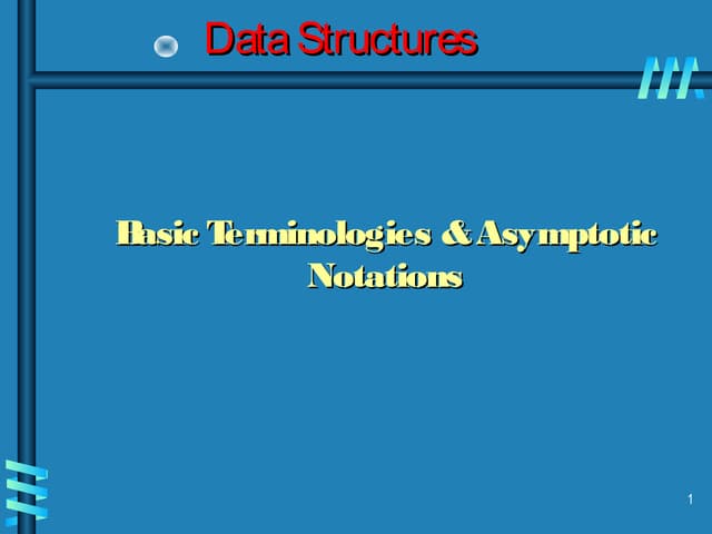 Basics & asymptotic notations | PPT | Programming Languages | Computing Basics & asymptotic notations | PPT | Programming Languages | Computing