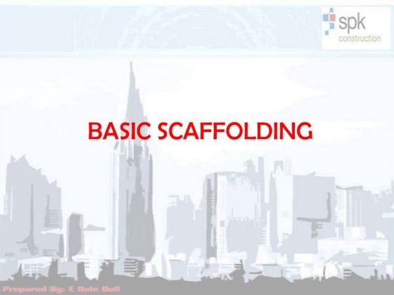 Scaffolding | PPT