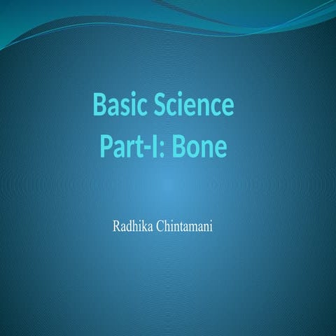 Basic science part I: Bone | PDF