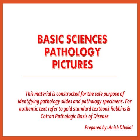 Basic Sciences Pathology Images (Medical Booklet Series by Dr. Aryan ...