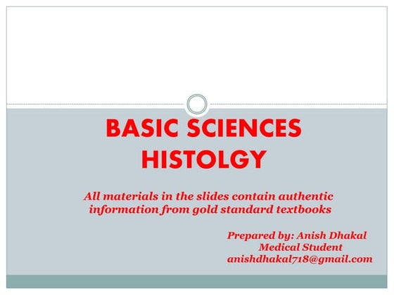Identification points of general histology slides | DOCX | Biological ...