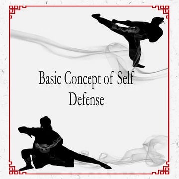 Basic Self Defense for Beginners and Situational Awareness | PPTX