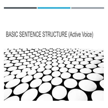 Basic sentence Structure ( Active Voice).pptx