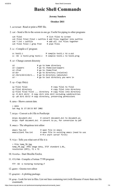 Unixlinux Command Reference File Commands And Shortcuts Pdf 8063