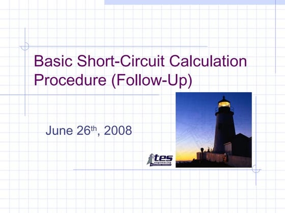 Fault Level Calculation Pptx Computer Networking Computing