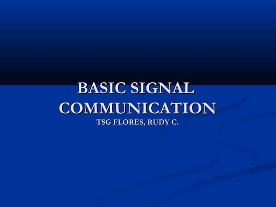 Basic radio communication & operation | PPTX
