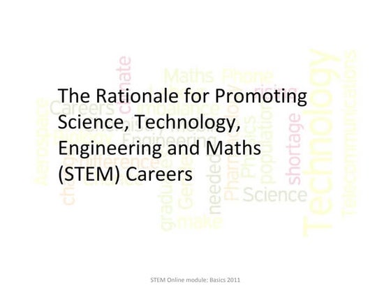 An overview of STEM education- Science, Technology, Engineering and Mathematics | PPT