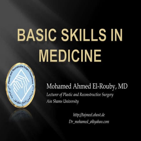 Basic skills in medicine | PPT