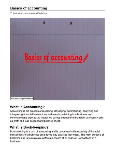 Accrual concept vs matching principle | PPTX