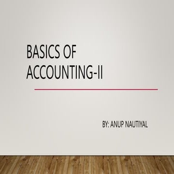 Basics of accounting in financial accounting | PPT