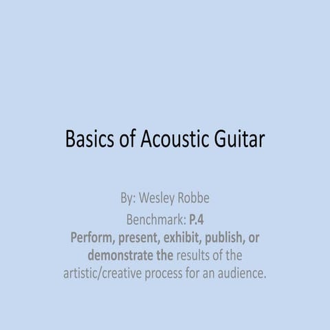 Basics Of Acoustic Guitar | PPTX