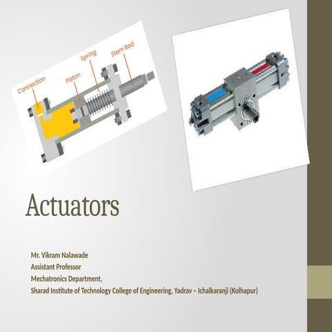 Basics of Actuation System - Examples and Applications | PPT