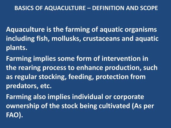 Types of Aquaculture practices | PPTX