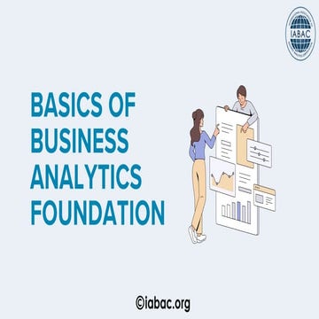 Basics of Business Analytics Foundation | IABAC | PDF