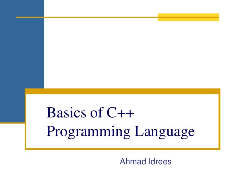 Basics Of C Programming Language 2914