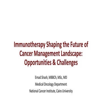 Basics of cancer immunotherapy 2017 | PPT