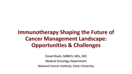 Urgent Care of Patients Receiving Cancer Immunotherapy: Recognition and Management of Immune ...