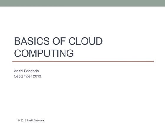 Cloud computing | PPTX