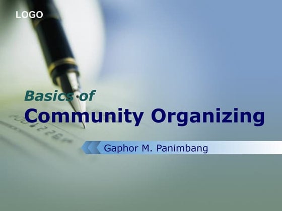 Methods of community organization | PPT
