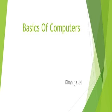 BASICS OF COMPUTERS | PPT