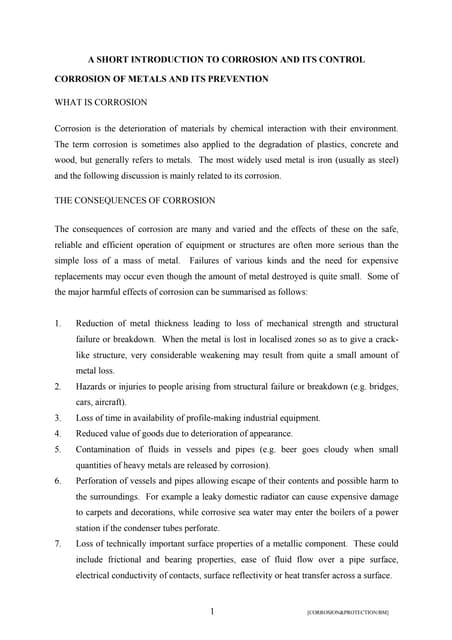 Wet corrosion and its types with mechanisms | PDF