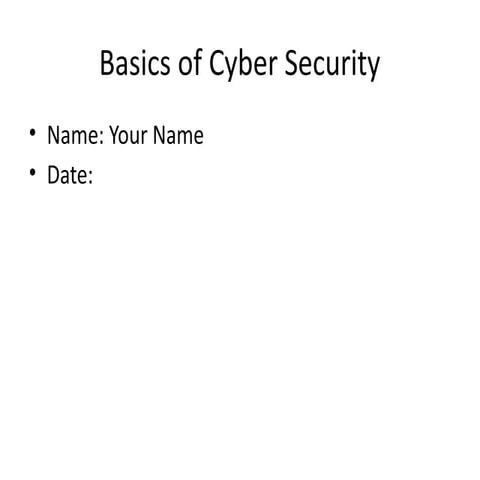 cyber secruity basic: how to live safe in 20 century: by prof. notion ...