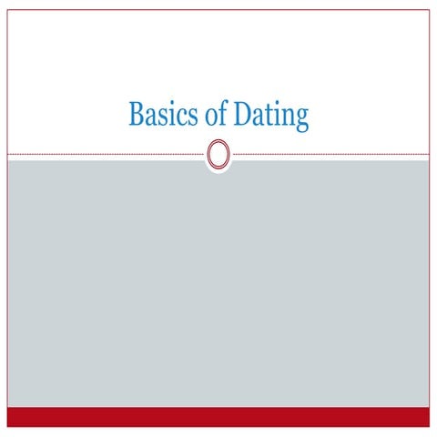 Basics of dating | PPTX