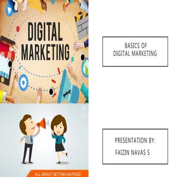 Basic Digital Marketing topic | PDF