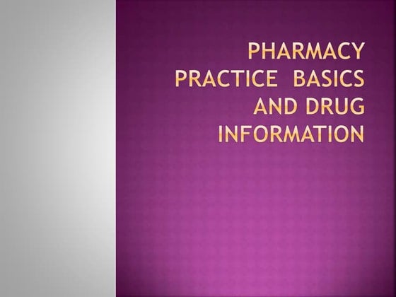 ASHP Standard for pharmacy supportive personnel | PPTX | Pharmaceutical ...