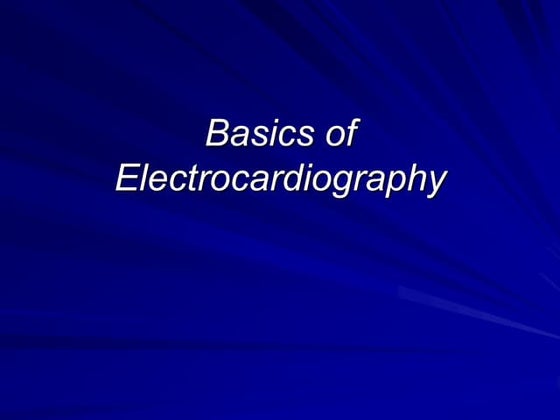 The Basics of ECG Interpretation | PPTX