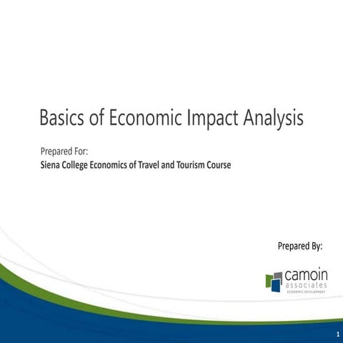 Basics of economic impact analysis | PPTX
