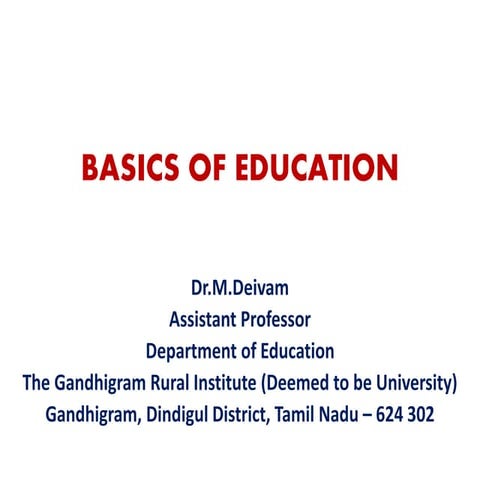 Definitions and CONCEPT OF EDUCATION.ppt