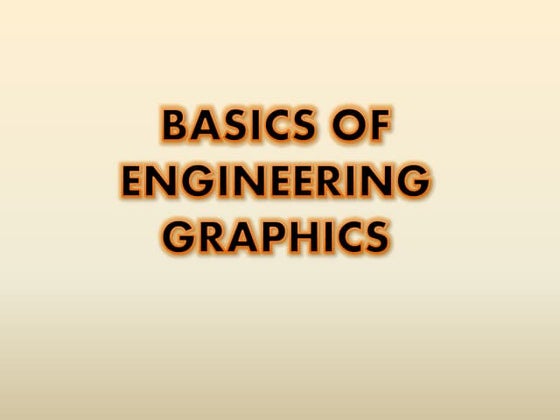 Basic of engineering drawing v2 | PPT