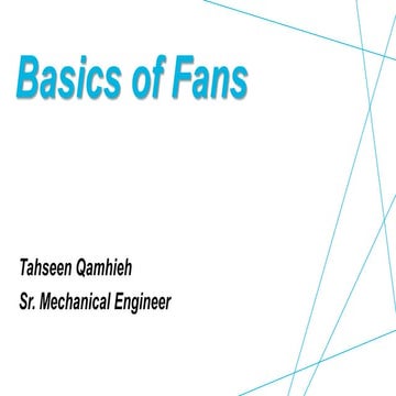 Basics of fans | PPTX