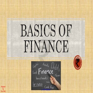 Basics of finance | PPTX