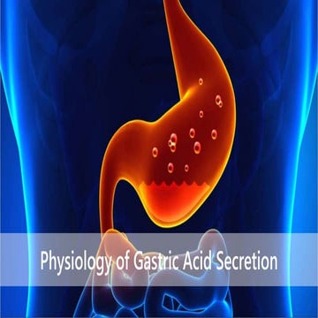 Basics of Gastric Acid Secretion | PPTX