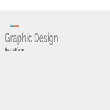 Basics of graphic design 01 | PPT