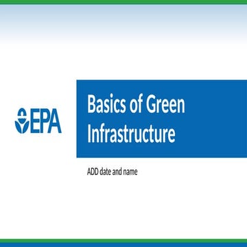Basics Of Green Infrastructure With Good Picture Pptx