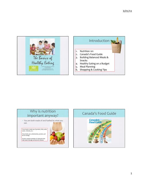 Foodie Nutrition presentations