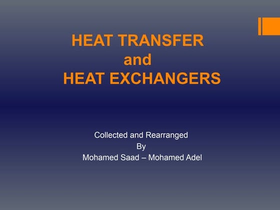 HEAT TRANSFER COEFFICIENT CALCULATION FOR | PPTX | Physics | Science