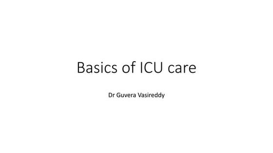 ICU Care Bundles | PPT | First Aid | Injuries