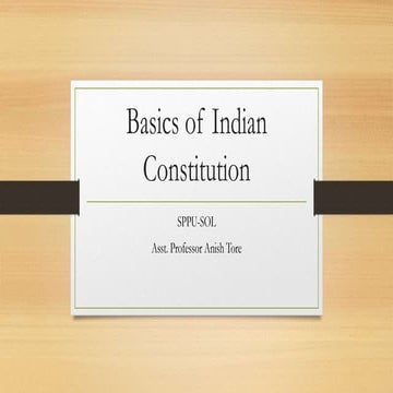 Basics of Indian Constitution.pptx