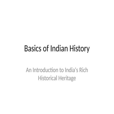 A Brief History of India, Indian History | PDF